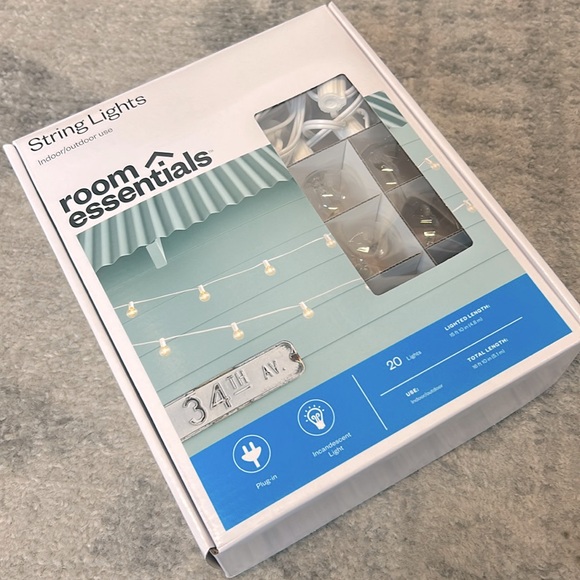 Room Essentials | Other | Nwt 2ct Incandescent Outdoor String Lights By ...